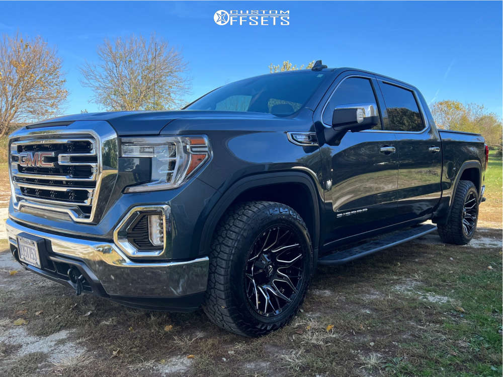 2021 GMC Sierra 1500 with 20x10 -18 Fuel Twitch and 275/60R20 Falken ...