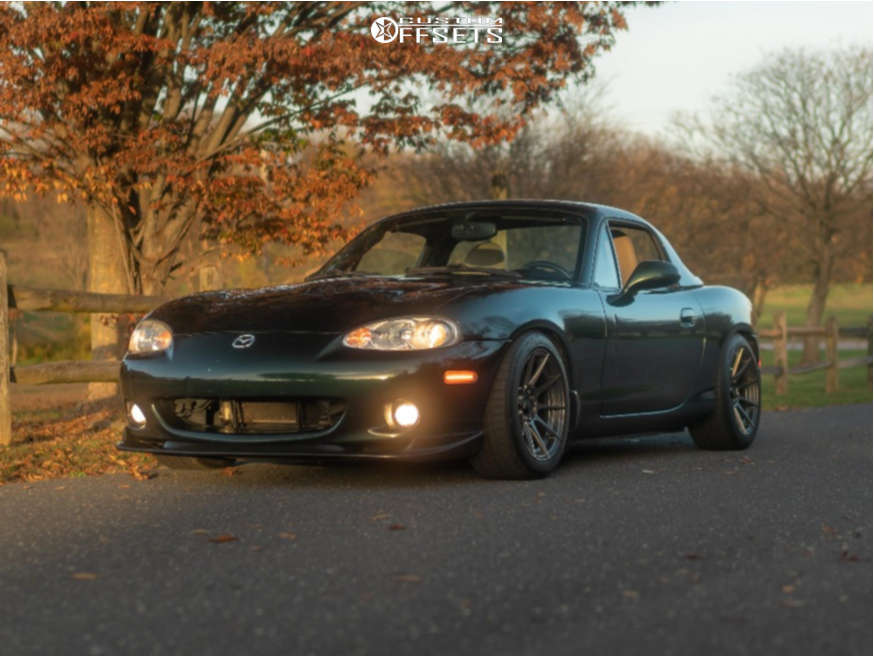 2003 Mazda Miata with 15x8 25 Advanti Racing Storm S1 and 205/50R15 ...