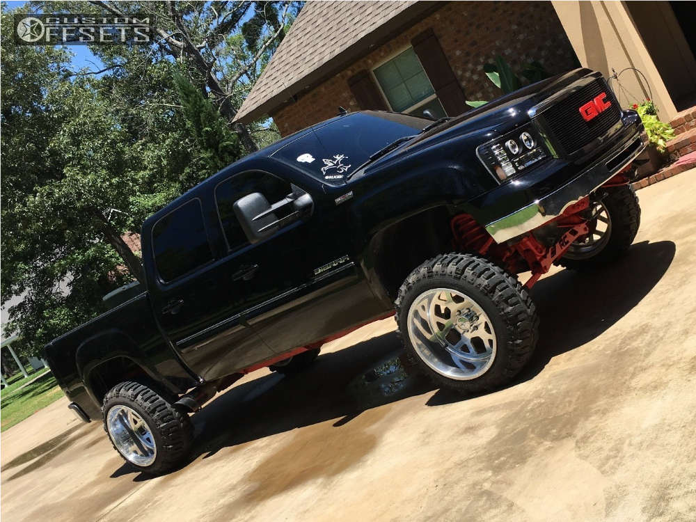 2011 GMC Sierra 1500 with 22x14 -73 American Force Shield Ss and 35/12 ...