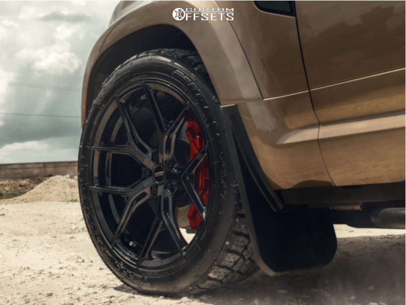 2022 Land Rover Defender 110 with 22x10.5 38 Vossen Hf5 and 285/45R22 ...