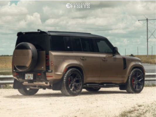 2022 Land Rover Defender 110 with 22x10.5 38 Vossen Hf5 and 285/45R22 ...