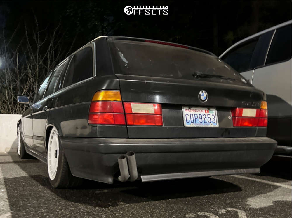 1994 BMW 525i with 17x8.5 15 DTM Dtm-rw01 and 225/45R17 Road Hugger Gt ...