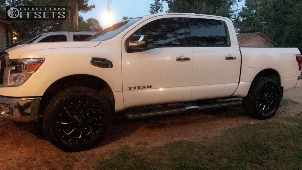 2017 Nissan Titan with 20x9 1 Fuel Cleaver and 33/12.5R20 Atturo Trail ...