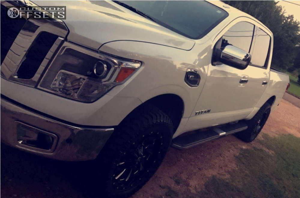 2017 Nissan Titan with 20x9 1 Fuel Cleaver and 33/12.5R20 Atturo Trail ...