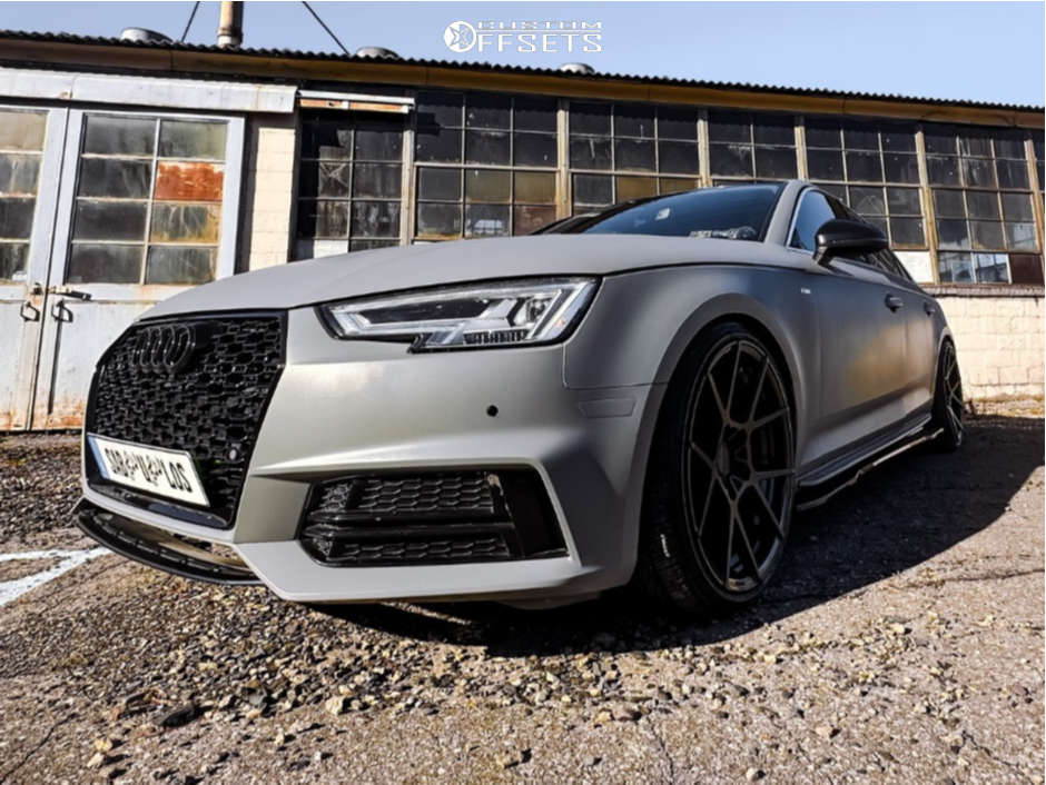 2017 Audi A4 Quattro with 20x10 35 Rotiform Kps and 235/35R20 Vercelli ...