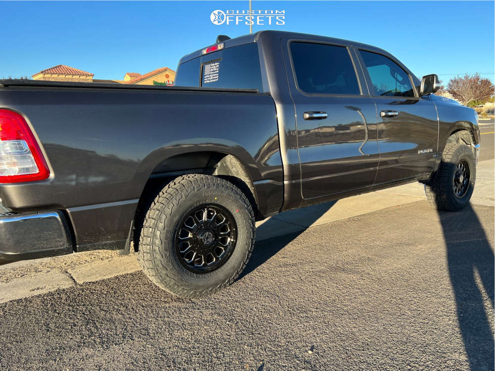 2020 Ram 1500 with 18x9 -12 Anthem Off-Road Intimidator and 295/70R18 ...