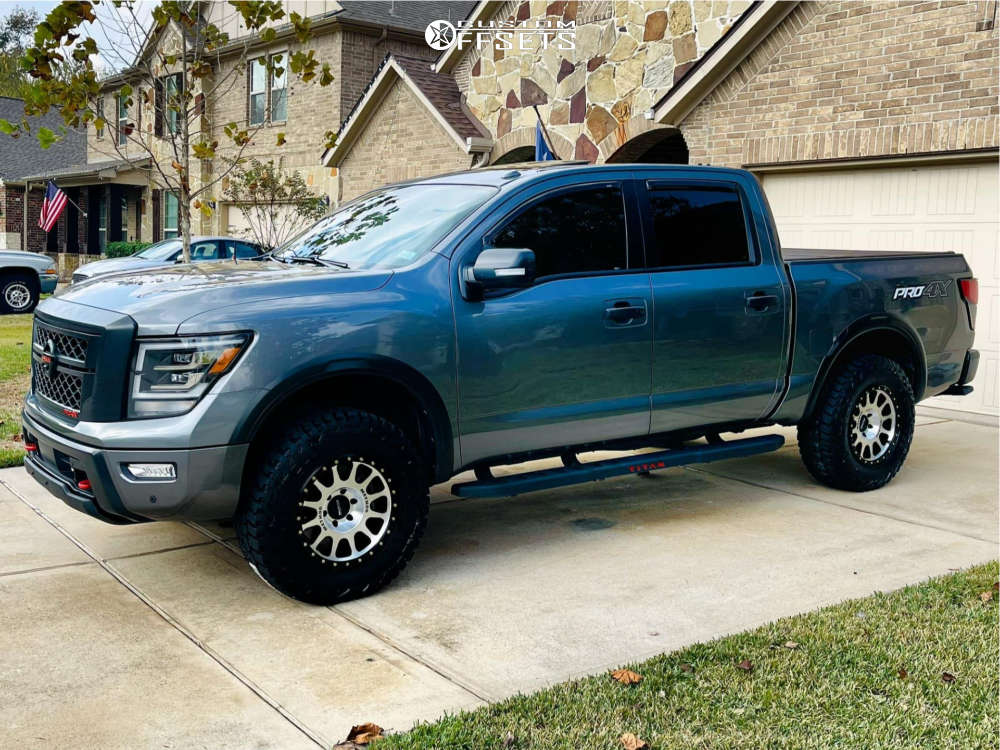 2021 Nissan Titan with 18x9 0 Method MR305 and 285/65R18 Mickey ...