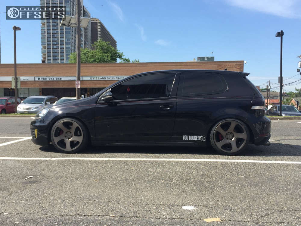 2011 Volkswagen GTI with 18x8.5 35 Rotiform Tmb and 225/35R18 Nankang ...