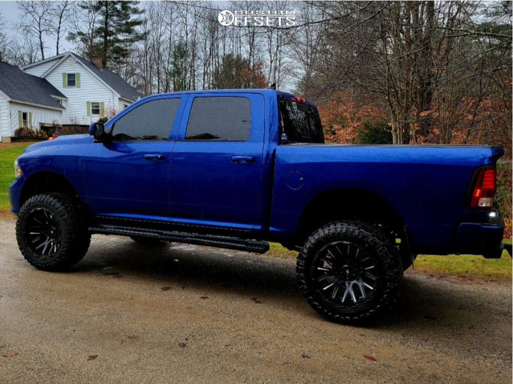 2016 Ram 1500 with 22x12 -44 V-Rock Recoil and 37/13.5R22 Atturo Trail ...