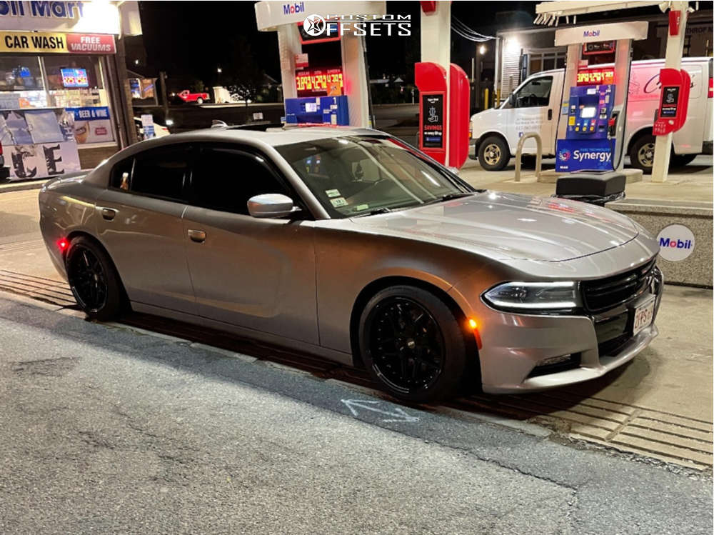 2016 Dodge Charger with 19x10.5 22 ESR Cs15 and 245/45R19 Sumitomo Htr ...