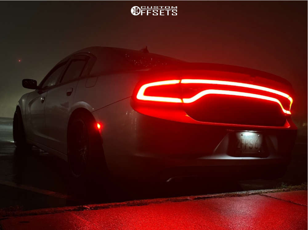 2016 Dodge Charger with 19x10.5 22 ESR Cs15 and 245/45R19 Sumitomo Htr ...