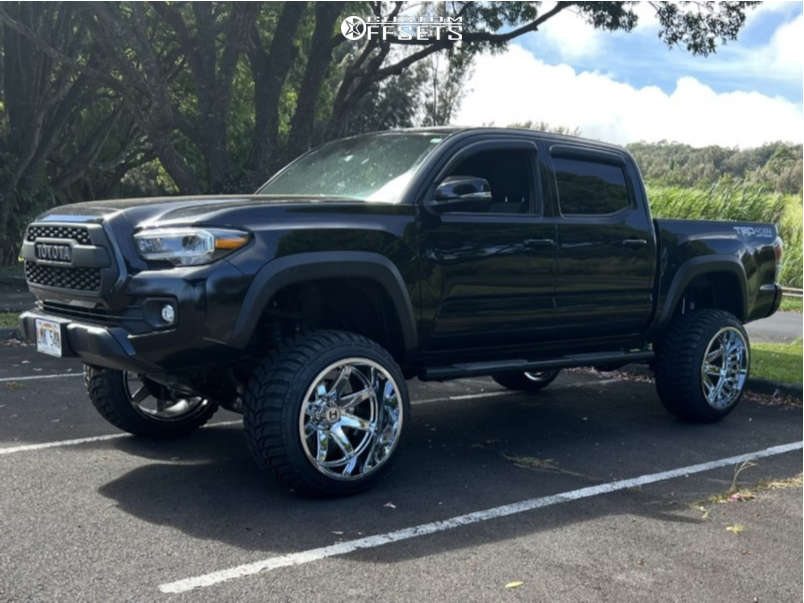 2020 Toyota Tacoma with 22x14 -76 Hostile H109 and 33/12.5R22 Road One ...