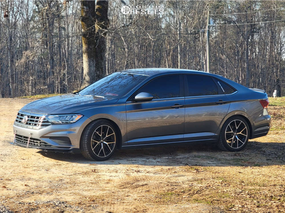 2019 Volkswagen Jetta with 18x8 45 Enkei Phantom and 225/45R18 Hankook ...