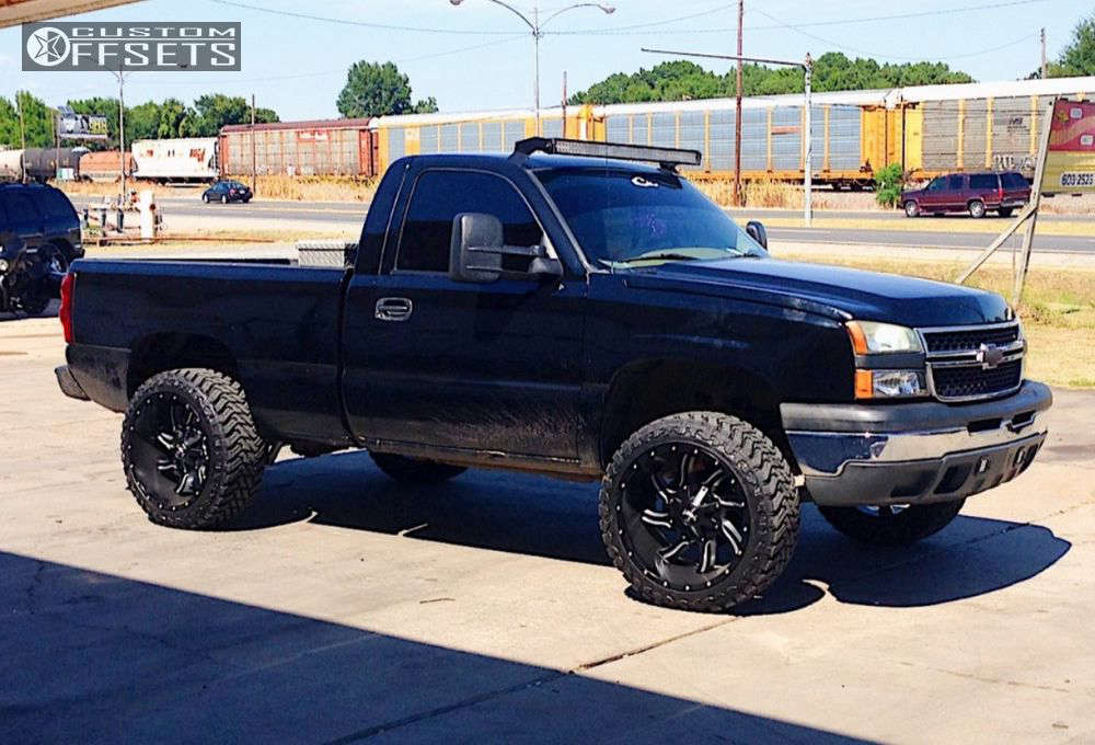 2007 Chevrolet Silverado 1500 with 22x12 -44 Cali Offroad Twisted and ...