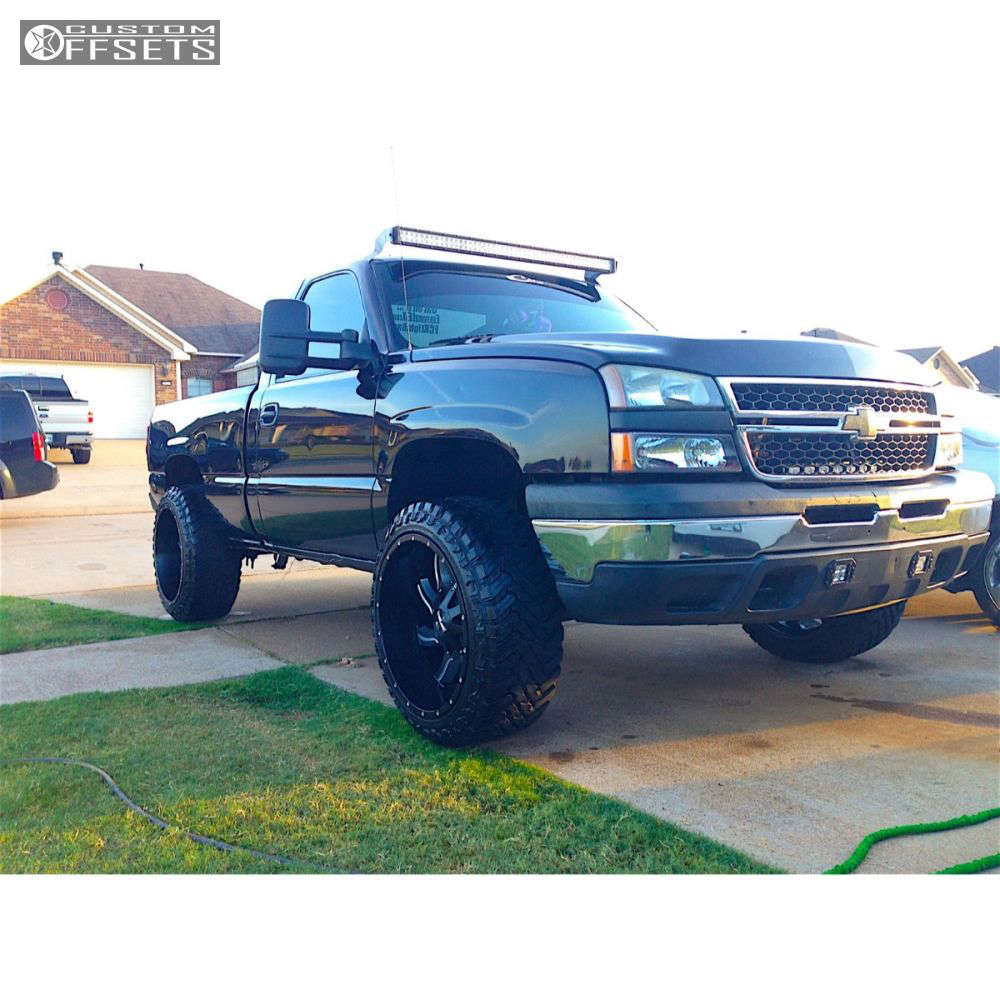 2007 Chevrolet Silverado 1500 with 22x12 -44 Cali Offroad Twisted and ...