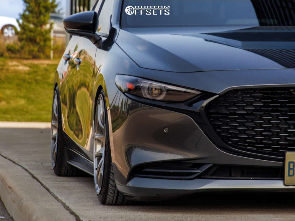 2021 Mazda 3 with 18x8.5 35 Superspeed Ss02gt and 215/40R18 Nankang ...