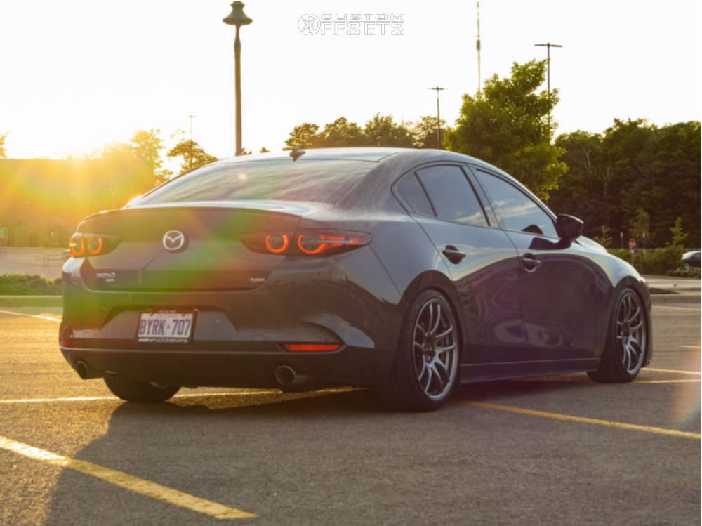 2021 Mazda 3 with 18x8.5 35 Superspeed Ss02gt and 215/40R18 Nankang ...