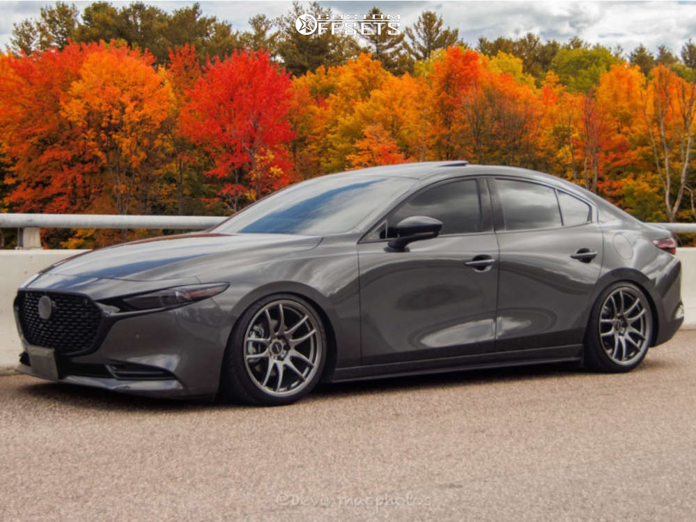 2021 Mazda 3 with 18x8.5 35 Superspeed Ss02gt and 215/40R18 Nankang ...