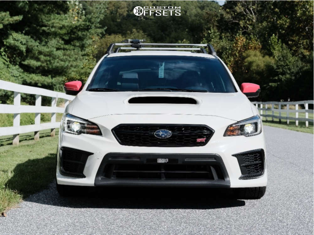 2020 Subaru WRX STI with 18x9.5 35 Advan Racing Rg-4 and 245/40R18 ...