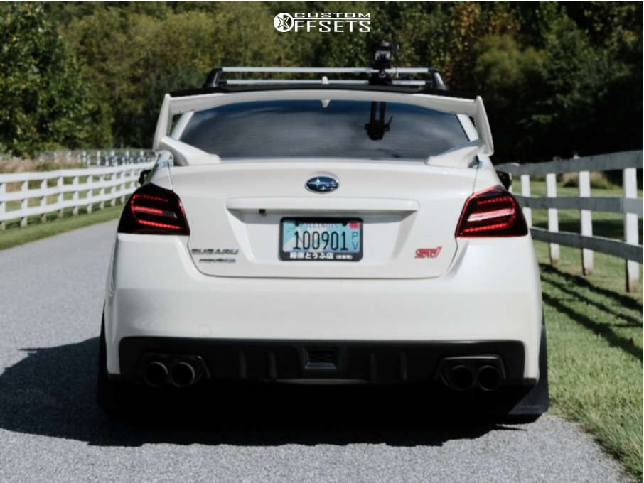 2020 Subaru WRX STI with 18x9.5 35 Advan Racing Rg-4 and 245/40R18 ...