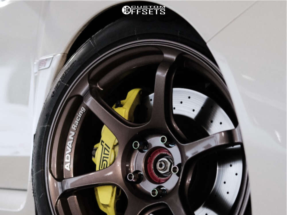 2020 Subaru WRX STI with 18x9.5 35 Advan Racing Rg-4 and 245/40R18 ...