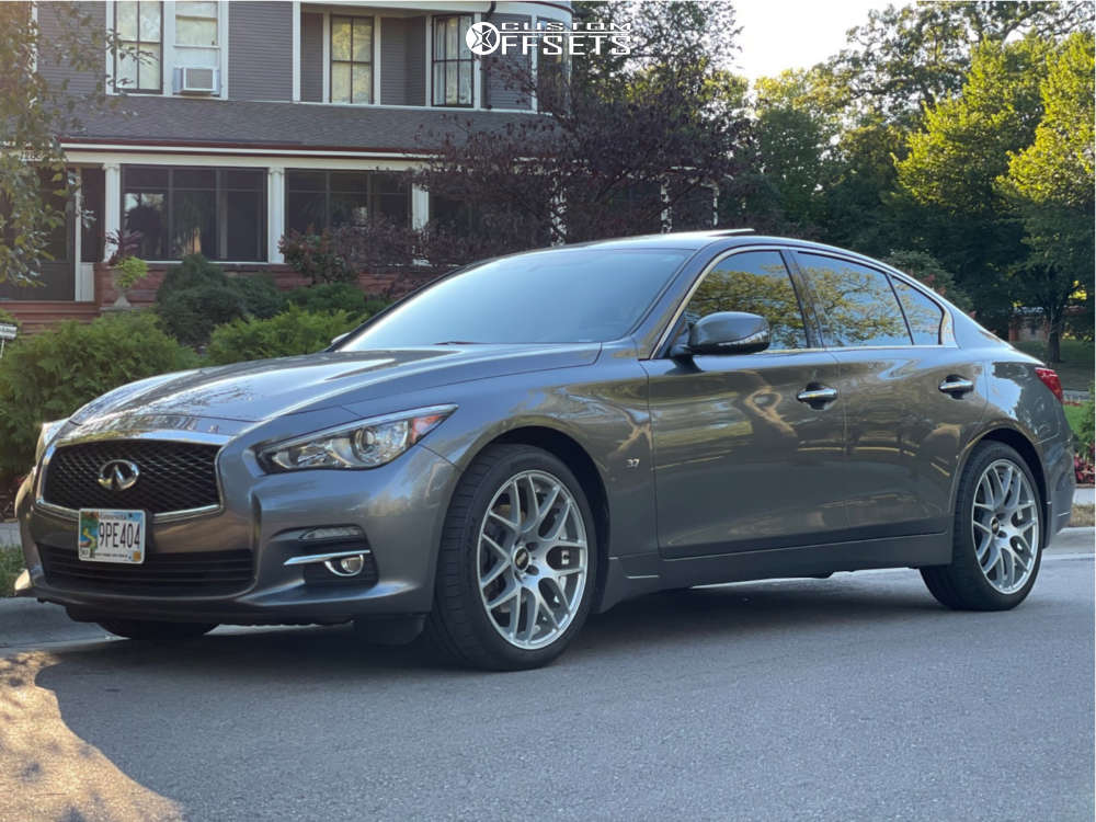 2015 INFINITI Q50 with 19x8.5 35 VMR V710 and 255/40R19 Continental ...