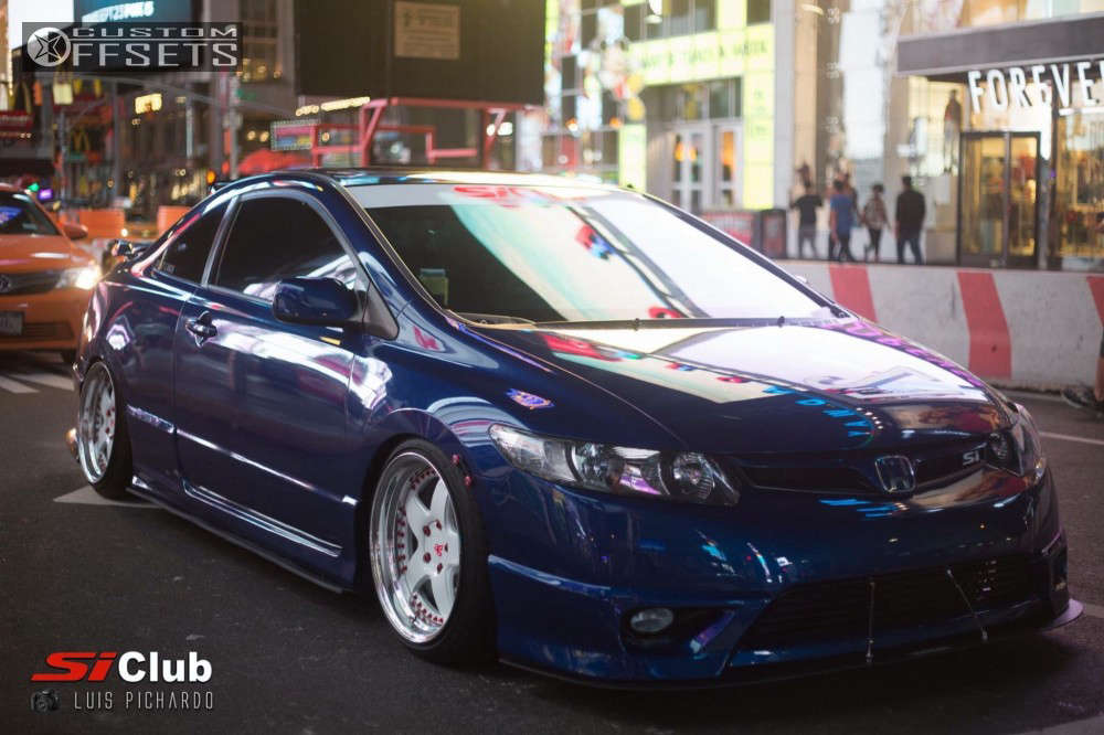 2007 Honda Civic with 17x9 20 Avant Garde F130 and 205/40R17 Toyo Tires ...