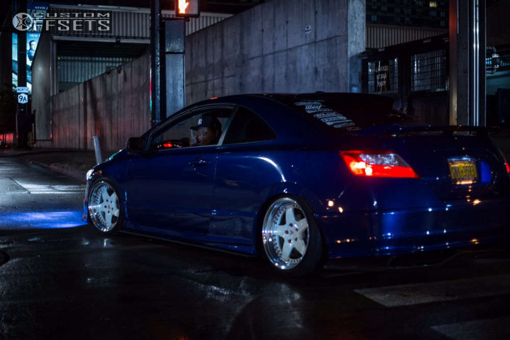 2007 Honda Civic with 17x9 20 Avant Garde F130 and 205/40R17 Toyo Tires ...