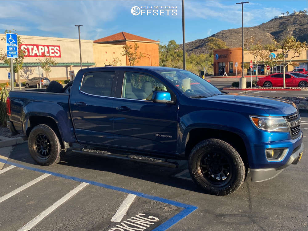 2019 Chevrolet Colorado with 18x9 12 Black Rhino Rapid and 265/60R18 ...