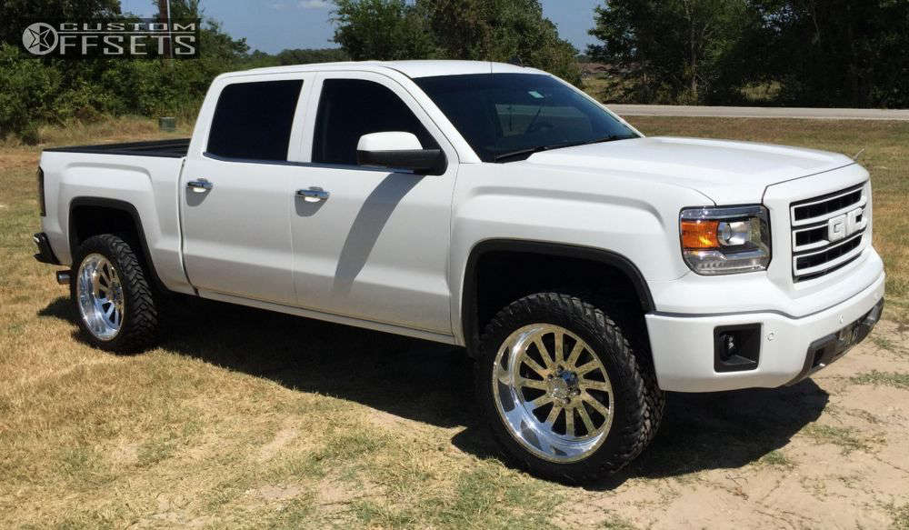 2014 GMC Sierra 1500 with 22x10 -25 American Force Burnout SS and 33/12 ...