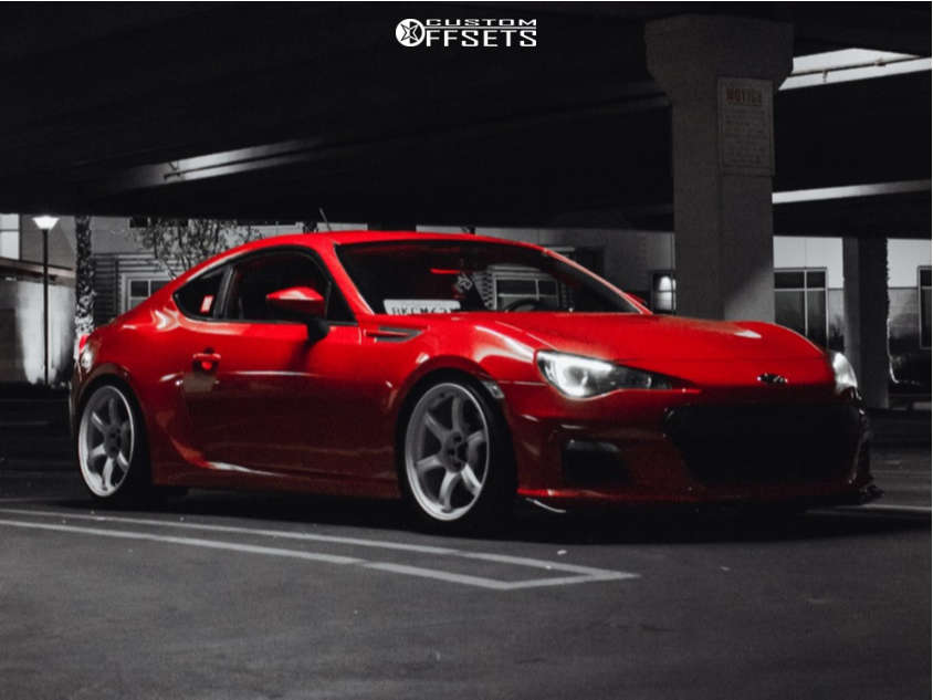 2014 Subaru BRZ with 18x9.5 38 Gram Lights 57dr and 225/40R18 Michelin Pilot Sport A/s 4 and ...