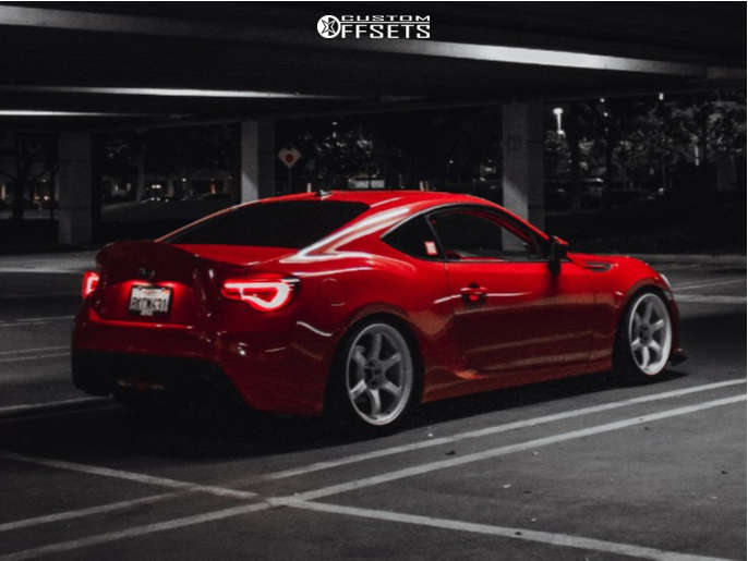 2014 Subaru BRZ with 18x9.5 38 Gram Lights 57dr and 225/40R18 Michelin Pilot Sport A/s 4 and ...