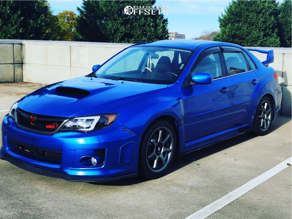 2011 Subaru Impreza with 17x9 45 Enkei T6R and 225/45R17 Nitto Neo Gen and Coilovers | Custom ...