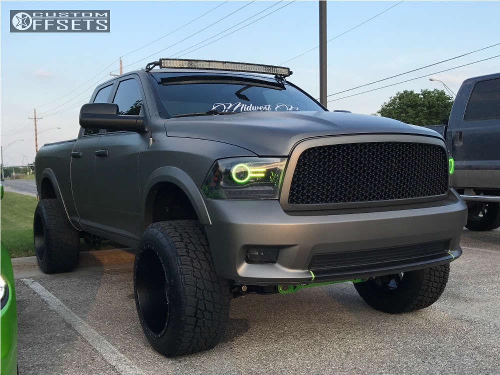 2012 Ram 1500 with 22x14 -76 Red Dirt Road 01 and 325/50R22 Nitto Terra ...