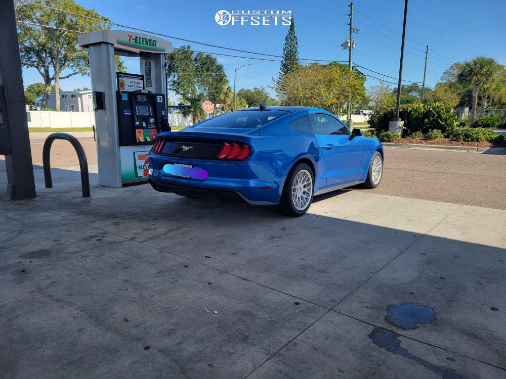 2021 Ford Mustang with 18x9.5 35 Rotiform Rse and 275/40R18 Falken ...