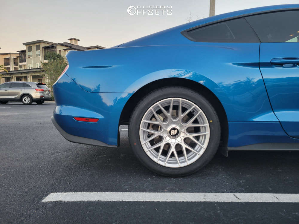 2021 Ford Mustang with 18x9.5 35 Rotiform Rse and 275/40R18 Falken ...