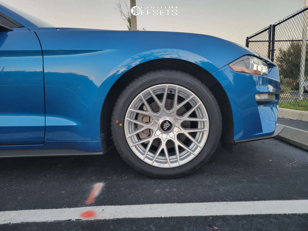 2021 Ford Mustang with 18x9.5 35 Rotiform Rse and 275/40R18 Falken ...