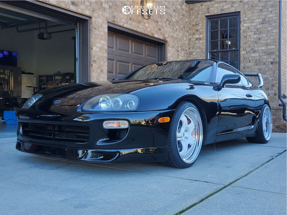 1998 Toyota Supra with 19x9.5 31 Work Meister S1 3p and 235/35R19 ...