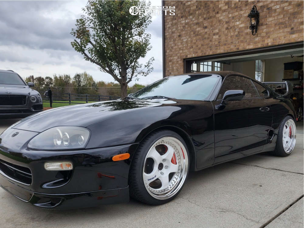 1998 Toyota Supra with 19x9.5 31 Work Meister S1 3p and 235/35R19 ...