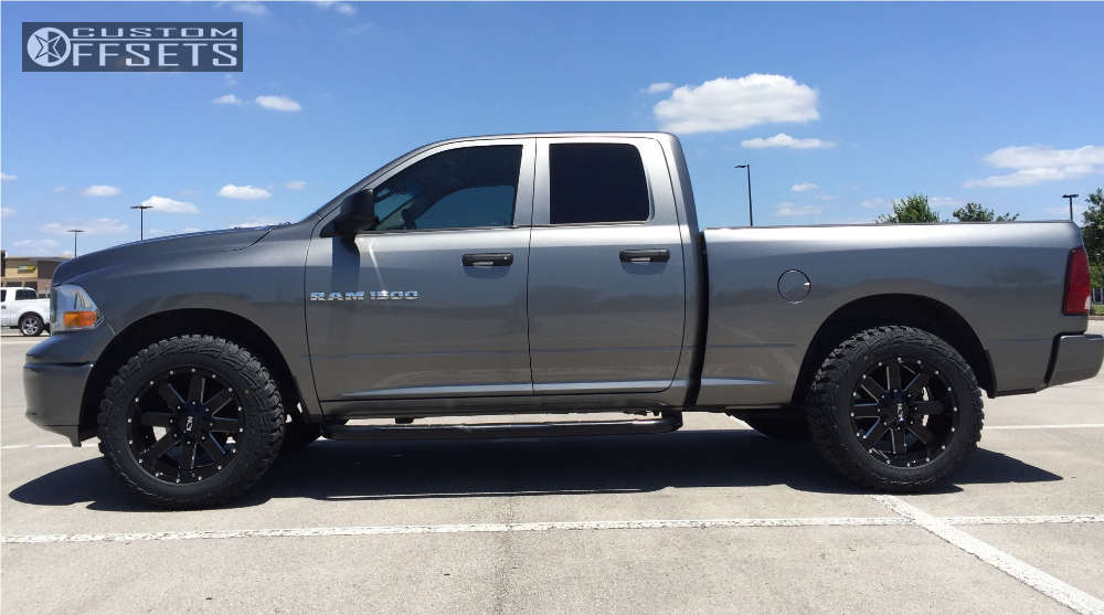 2012 Ram 1500 with 20x10 -19 Alloy Ion Style 141 and 295/60R20 Kanati ...