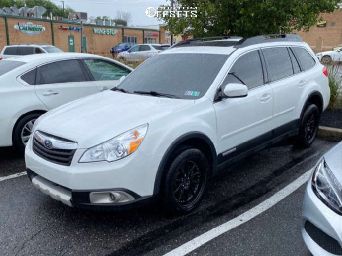 2012 Subaru Outback with 18x9.5 35 Aodhan Ds07 and 245/35R18 Federal ...