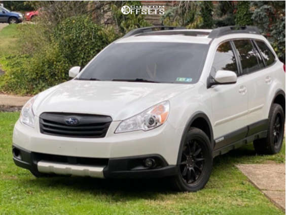 2012 Subaru Outback with 18x9.5 35 Aodhan Ds07 and 245/35R18 Federal ...