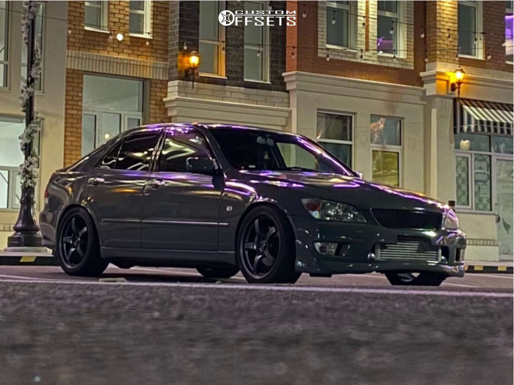 2000 Toyota Altezza with 18x8 38 Gram Lights 57cr and 255/40R18 Nitto ...