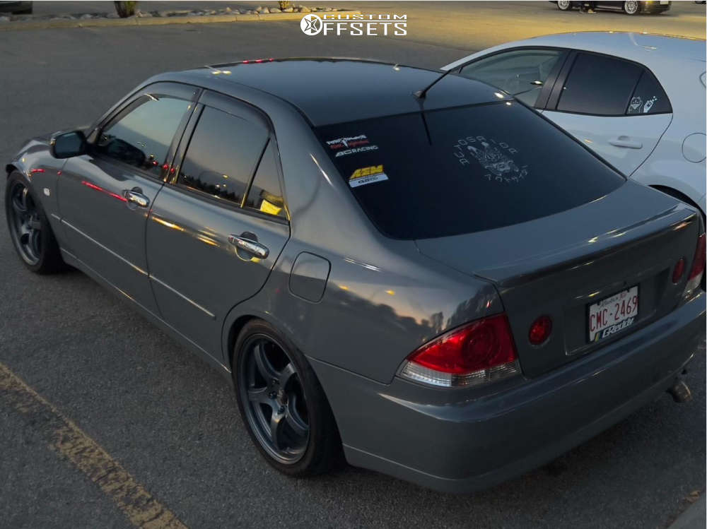 2000 Toyota Altezza with 18x8 38 Gram Lights 57cr and 255/40R18 Nitto ...