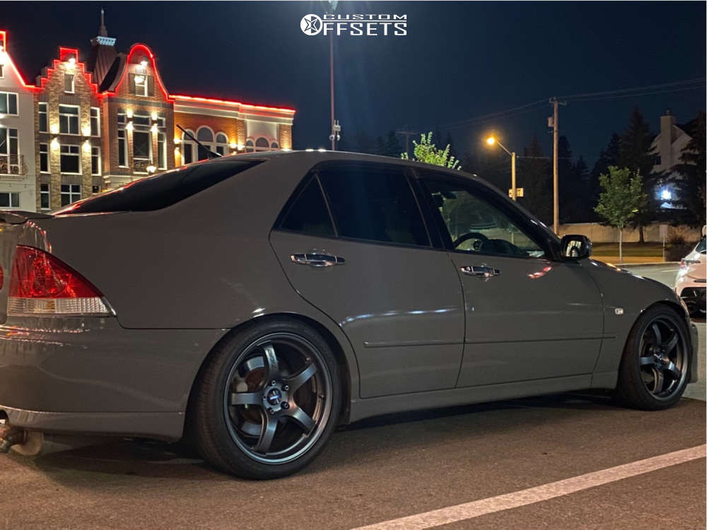 2000 Toyota Altezza with 18x8 38 Gram Lights 57cr and 255/40R18 Nitto ...