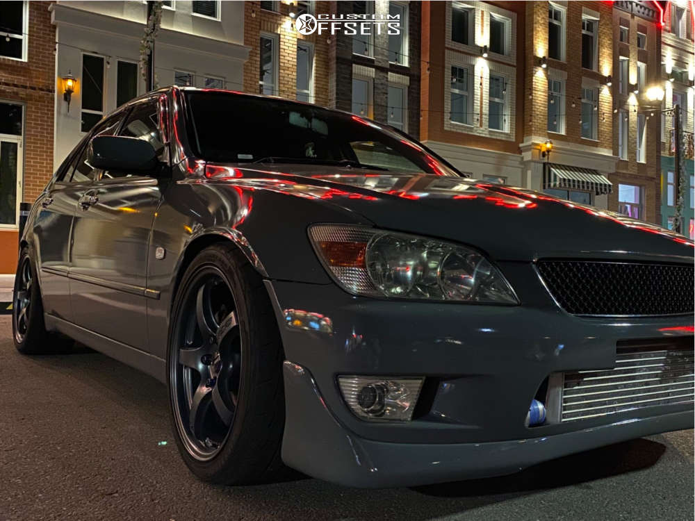 2000 Toyota Altezza with 18x8 38 Gram Lights 57cr and 255/40R18 Nitto ...