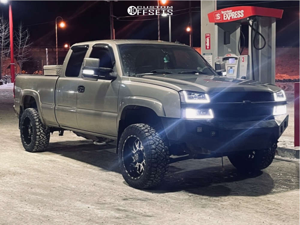 2003 Chevrolet Silverado 2500 HD with 20x10 -25 TIS 544MB and 275/55R20 ...