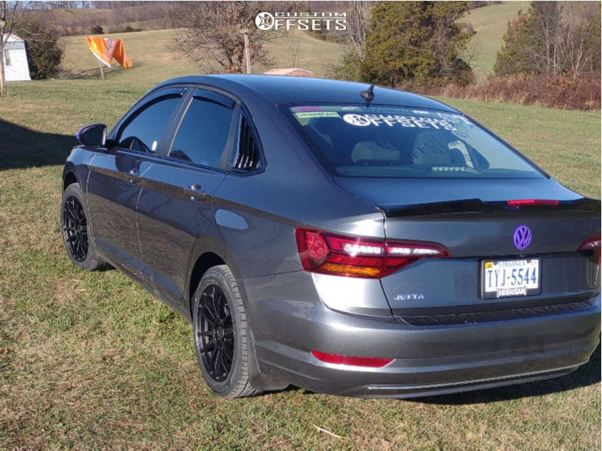 2019 Volkswagen Jetta with 17x7.5 38 NS Ns1204 and 215/50R17 Falken ...