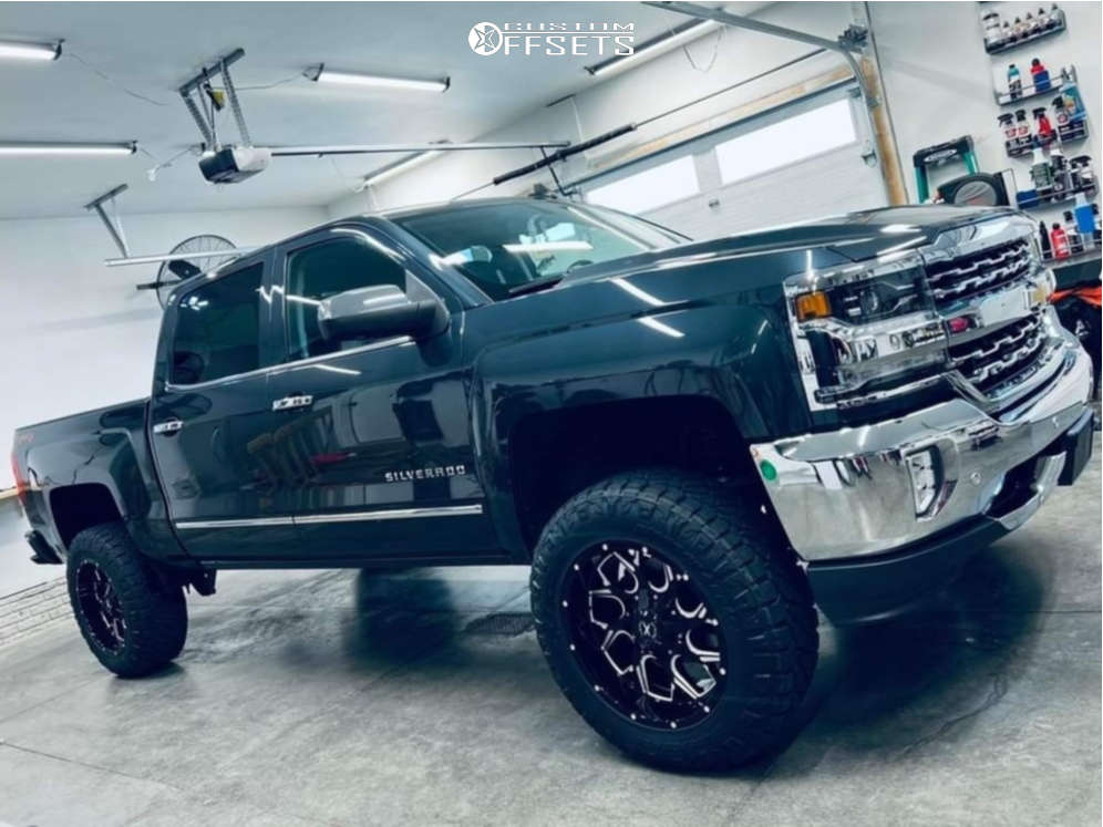 2018 Chevrolet Silverado 1500 with 20x10 -25 Xtreme Force Raptor and ...