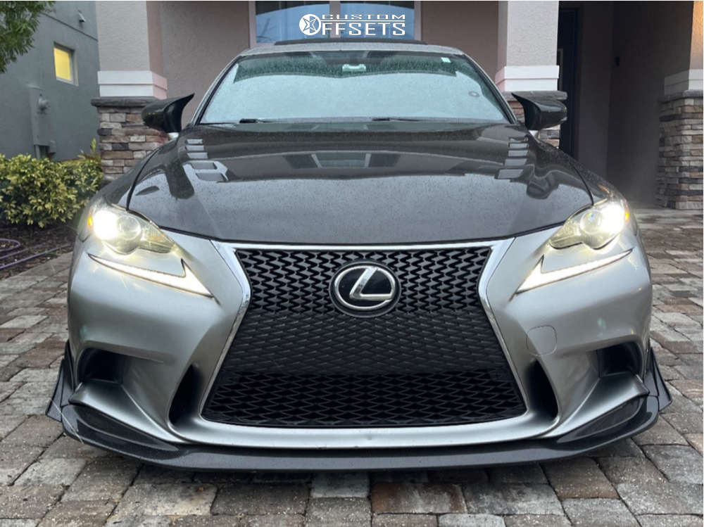 2016 Lexus IS350 with 18x8.5 35 Konig Dekagram and 225/40R18 Hankook ...